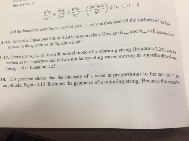 Prove that u(x,t), the nth normal mode of a vibrating | Chegg.com