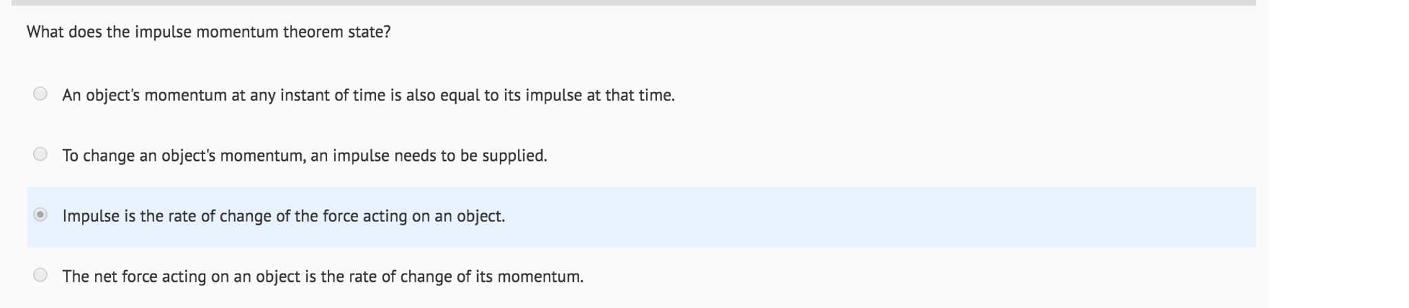 Solved simple physics momentum theory questions! | Chegg.com