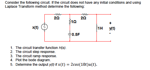 Solved Consider the following circuit, if the circuit does | Chegg.com