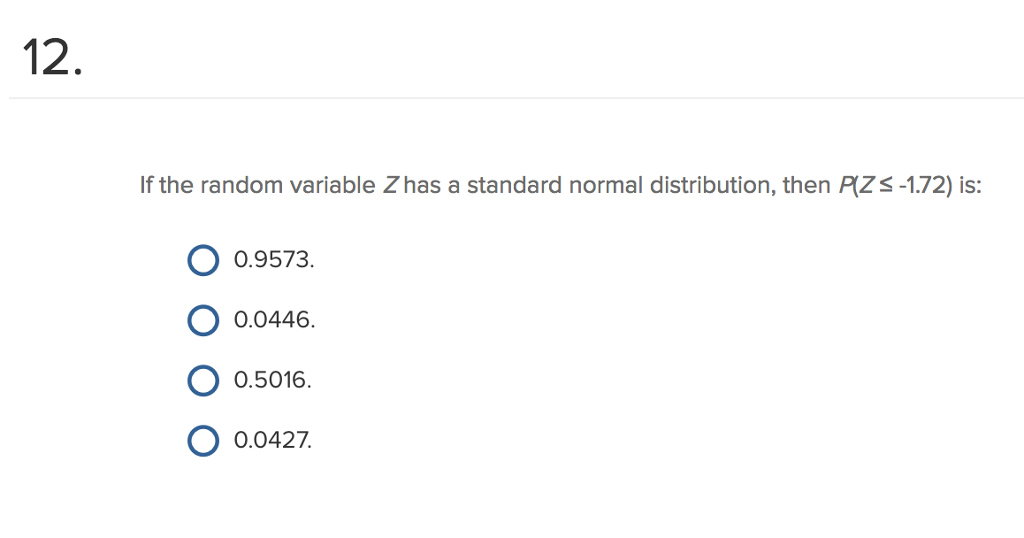 Solved If the random variable Z has a standard normal | Chegg.com
