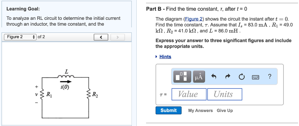 Solved Item 1 Part A Learning Goal: For the given circuit | Chegg.com
