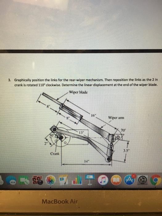 Solved Graphically position the links for the rear-wiper | Chegg.com