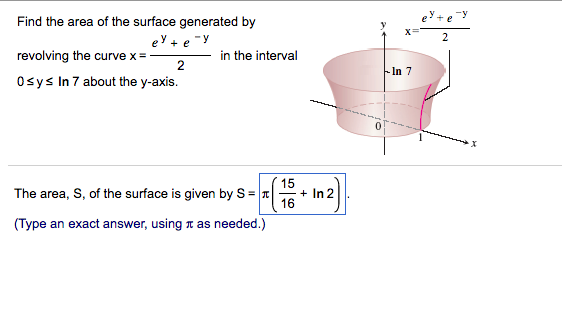 Solved Find the area of the surface generated by revolving | Chegg.com