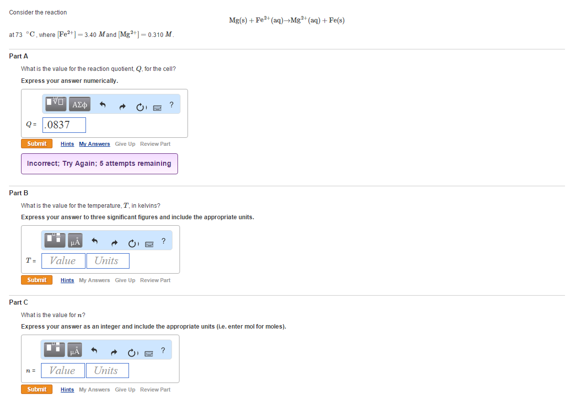 Solved ± Introduction to the Nernst Equation to the Nernst | Chegg.com