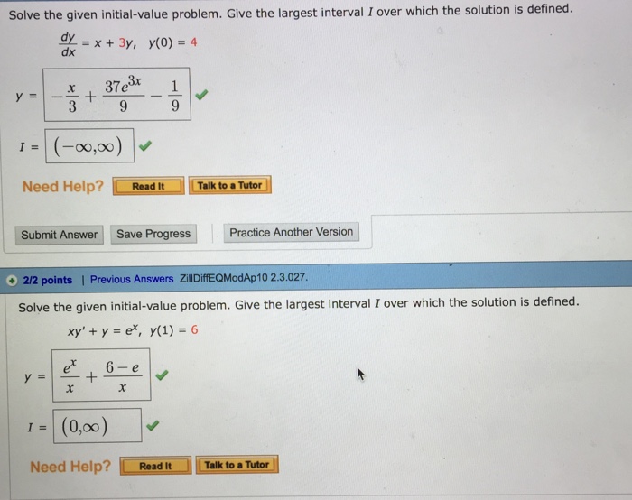 Solved Solve the given initial-value problem. Give the | Chegg.com
