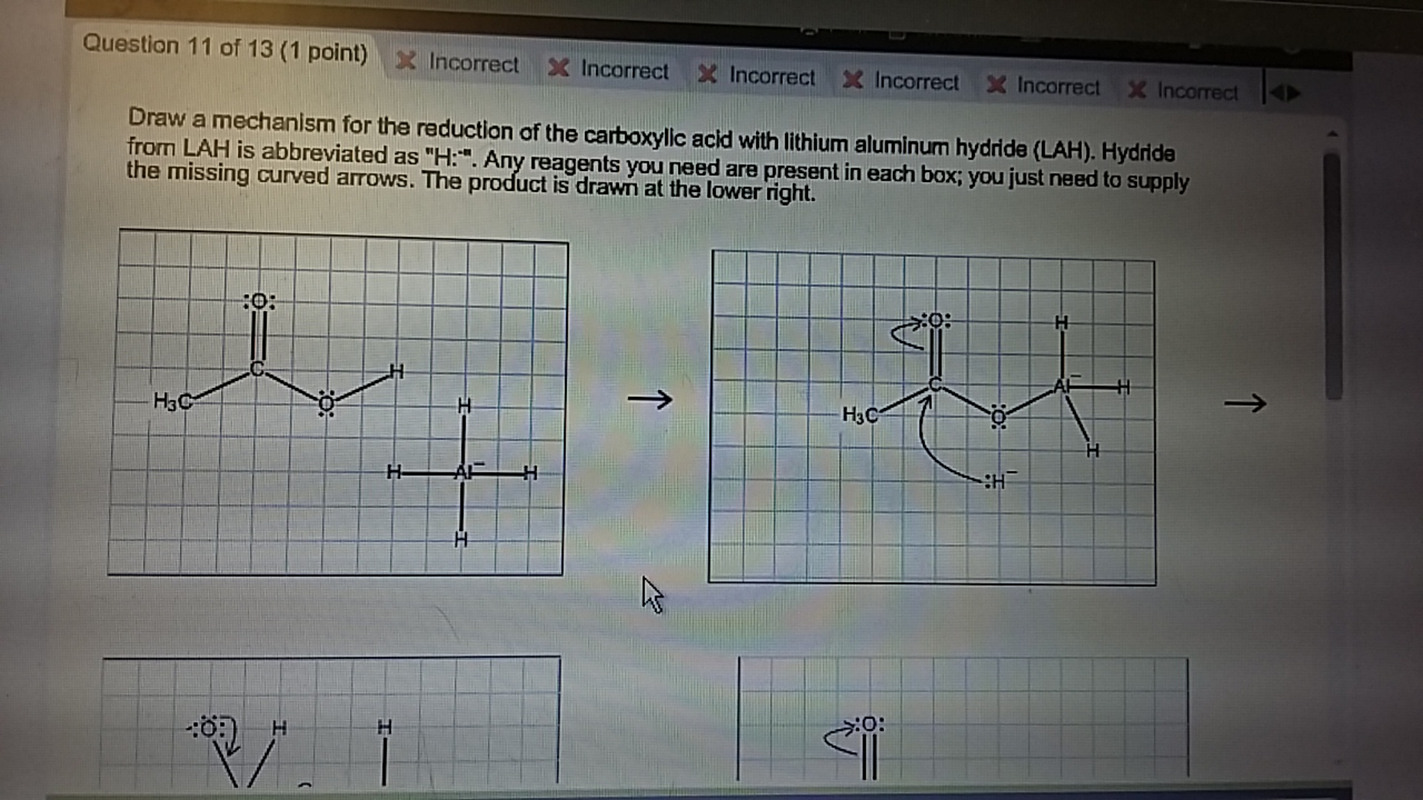 Solved Draw a mechanism for the reduction of the carboxylic | Chegg.com