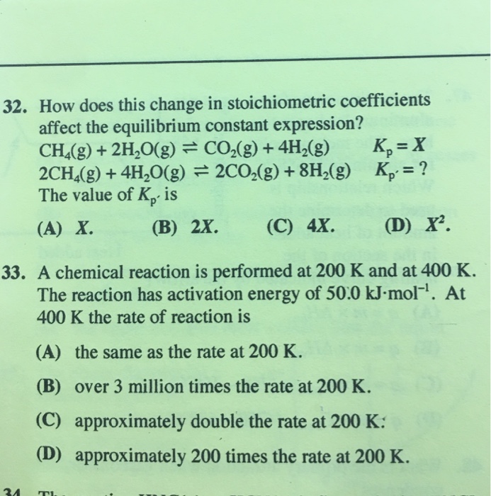 Solved How does this change in stoichiometric coefficients | Chegg.com