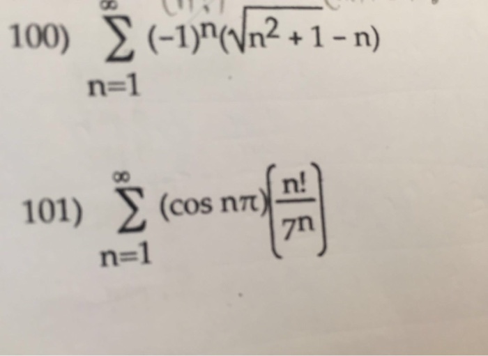 Solved Determine either absolute convergence , conditional | Chegg.com Solved Determine either absolute convergence , conditional | Chegg.com