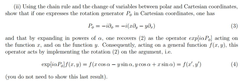 Solved (i) Using the chain rule and the change of variables | Chegg.com