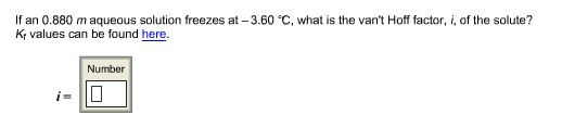 Solved The Kf values can be found in this table. | Chegg.com