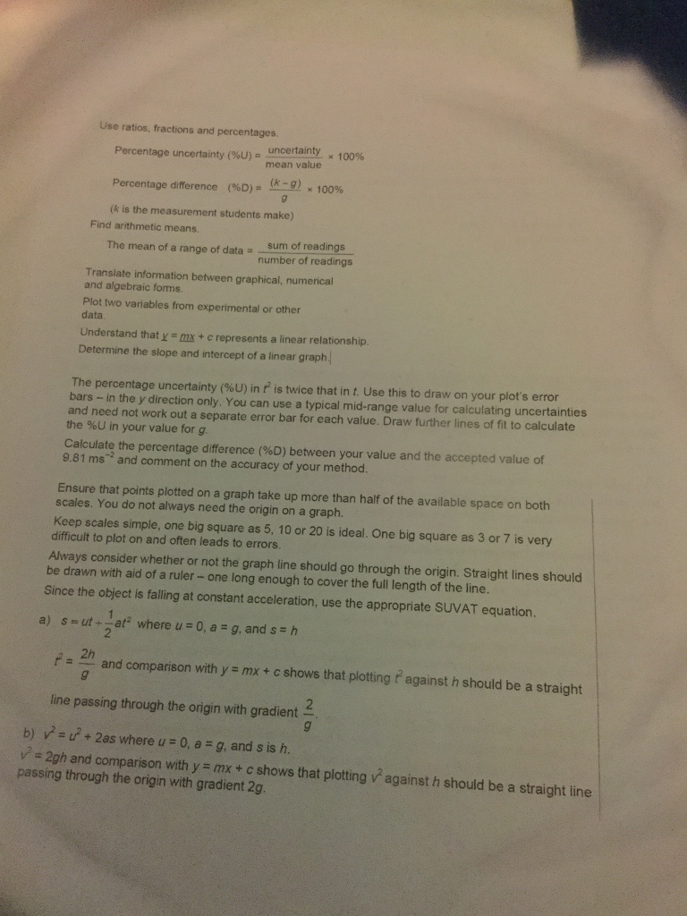 Solved r 3 Measurement of g using an electronic timer | Chegg.com