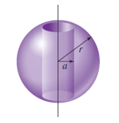 Solved Find the volume of the solid that remains after a | Chegg.com