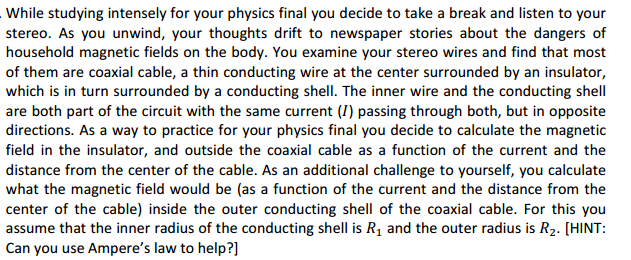 Solved While studying intensely for your physics final you | Chegg.com