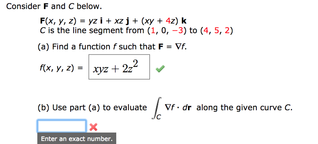 Solved Consider F and C below F(x, y, z) = yz i + xz j + (Xy | Chegg.com