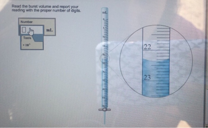 Solved Read the buret volume and report your reading with | Chegg.com
