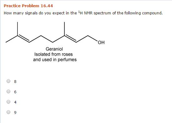 Solved How many signals do you expect in the 1H NMR spectrum | Chegg.com
