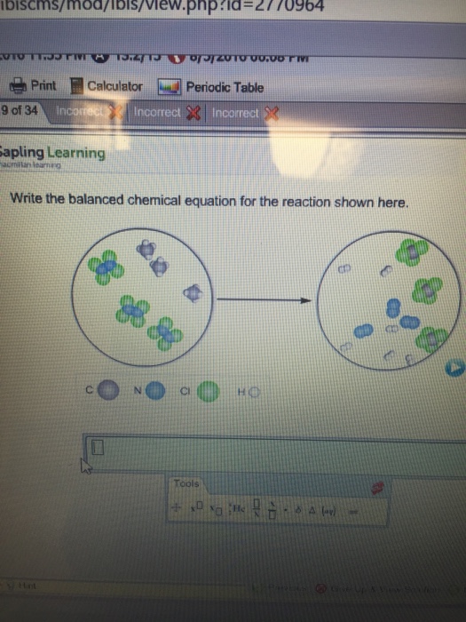 Solved Write the balanced chemical equation for the reaction | Chegg.com