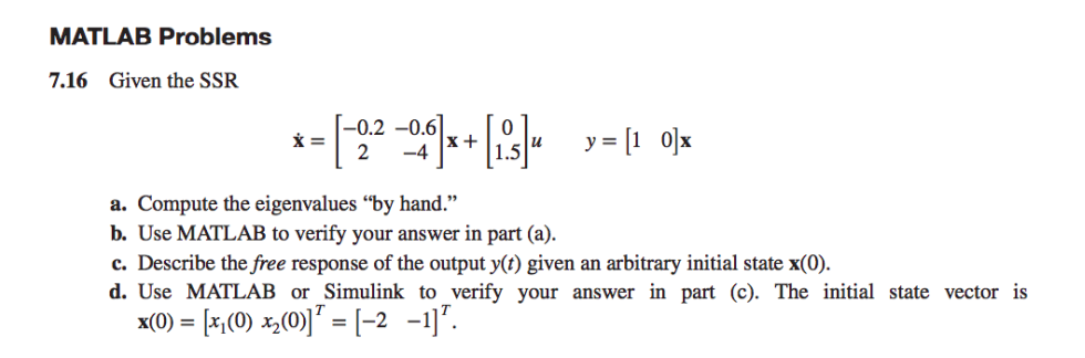 7.16 Given the SSR 0.2-0.6 2 -4 a. Compute the | Chegg.com