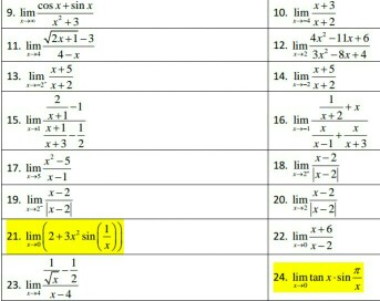 Solved 3x+8x - x-5x 25. lim 26. lim 26. lim (x+1) r +1 28. | Chegg.com