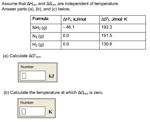 Solved Assume that Delta Hrxn and Delta Srxn are independent | Chegg.com