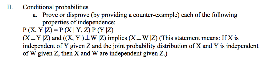 Solved Conditional probabilities a. Prove or disprove (by | Chegg.com