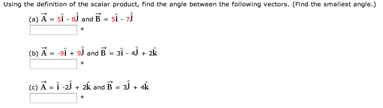 Solved: Using The Definition Of The Scalar Product, Find T... | Chegg.com