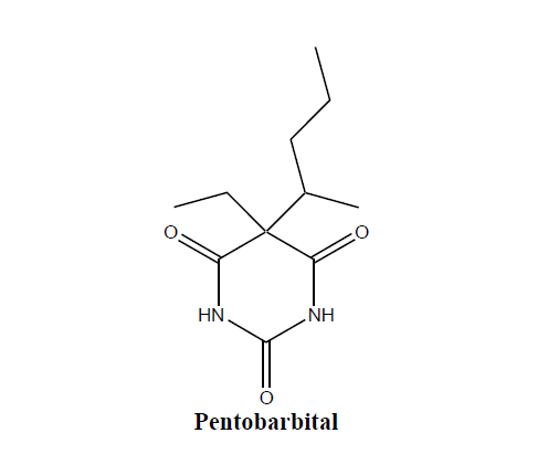 Solved Which structural features of pentobarbital (shown on | Chegg.com