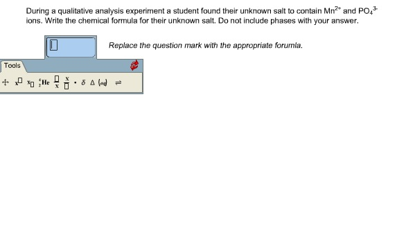Solved During a qualitative analysis experiment a student | Chegg.com
