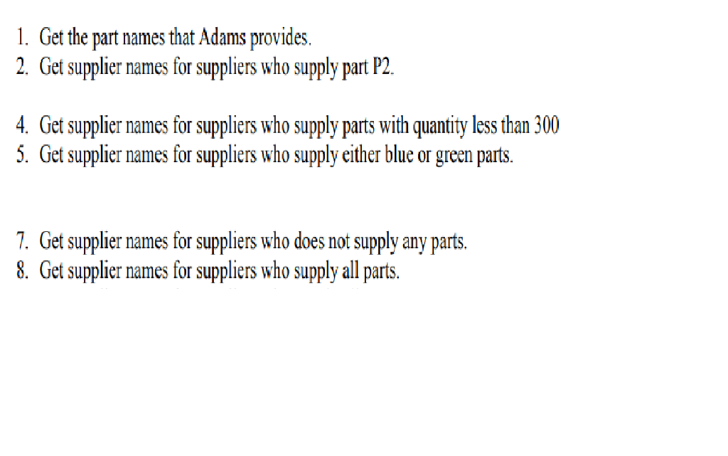 Solved Use Query By Example (QBE) to express queries | Chegg.com