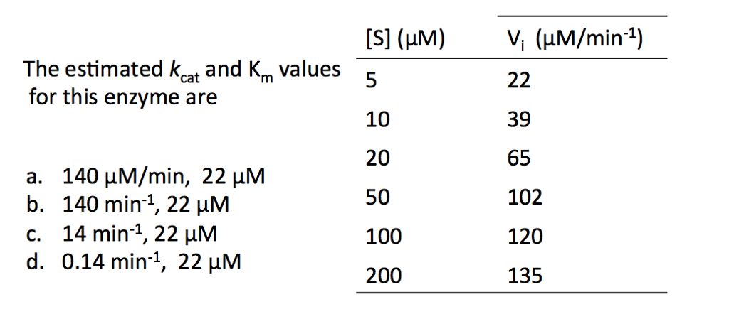 Solved The initial rate for an enzyme catalyzed reaction has | Chegg.com