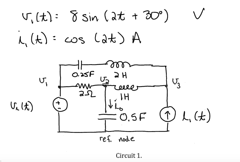 Solved With this circuit I need to find the phaser value for | Chegg.com