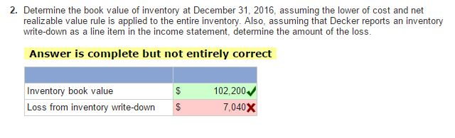 Solved #2. Determine the book value of inventory at December | Chegg.com