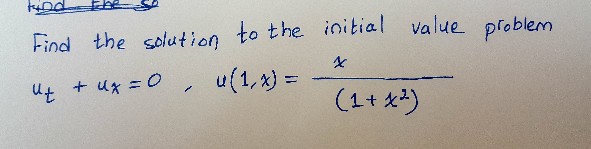 Solved Find The Slution To The Initial Value Probem 1t 2 5765