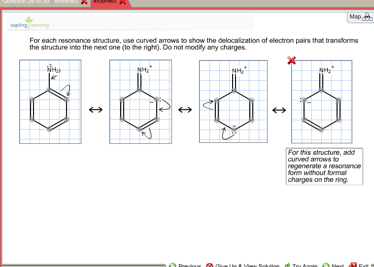 Solved For each resonance structure, use curved arrows to | Chegg.com