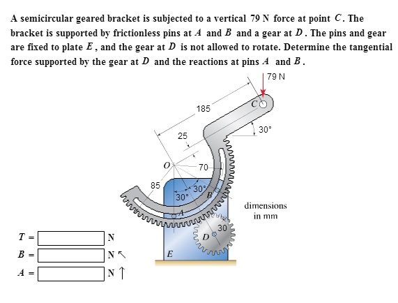 Determine The Tangential Force Support By The Gear At