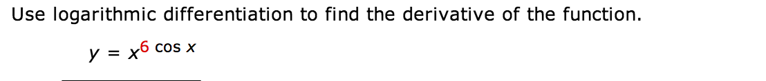 Solved Use logarithmic differentiation to find the | Chegg.com