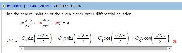Solved Find the general solution of the given higher-order | Chegg.com