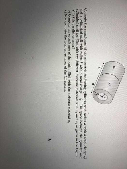 Solved Compute the capacitance of the concentric | Chegg.com