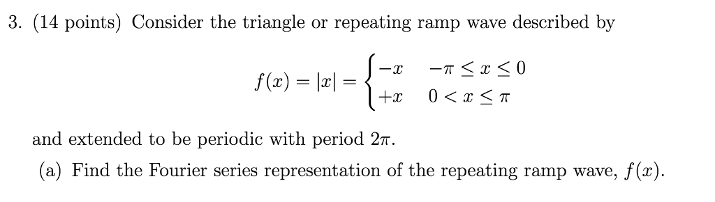 Solved Consider the triangle or repeating ramp wave | Chegg.com