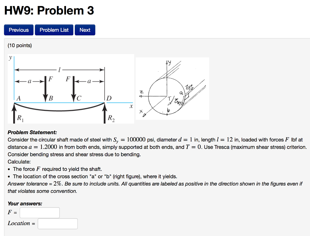Solved HW9: Problem 3 Previous Problem List Next (10 points) | Chegg.com