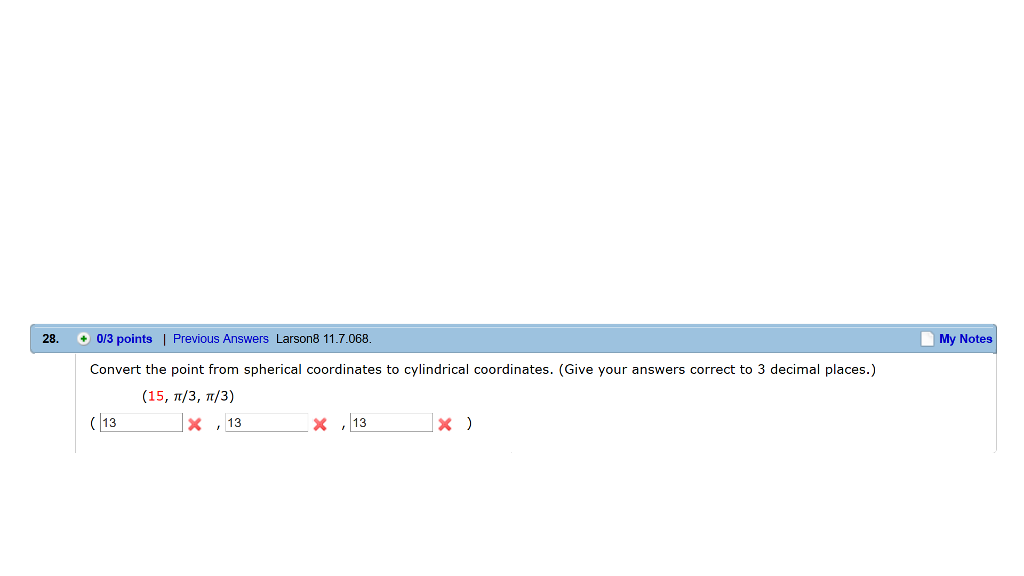 Solved Convert the point from spherical coordinates to | Chegg.com Solved Convert the point from spherical coordinates to | Chegg.com