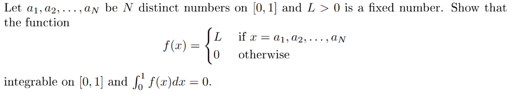 Solved Let a1,a2,...,av be N distinct numbers on [0, 1] and | Chegg.com
