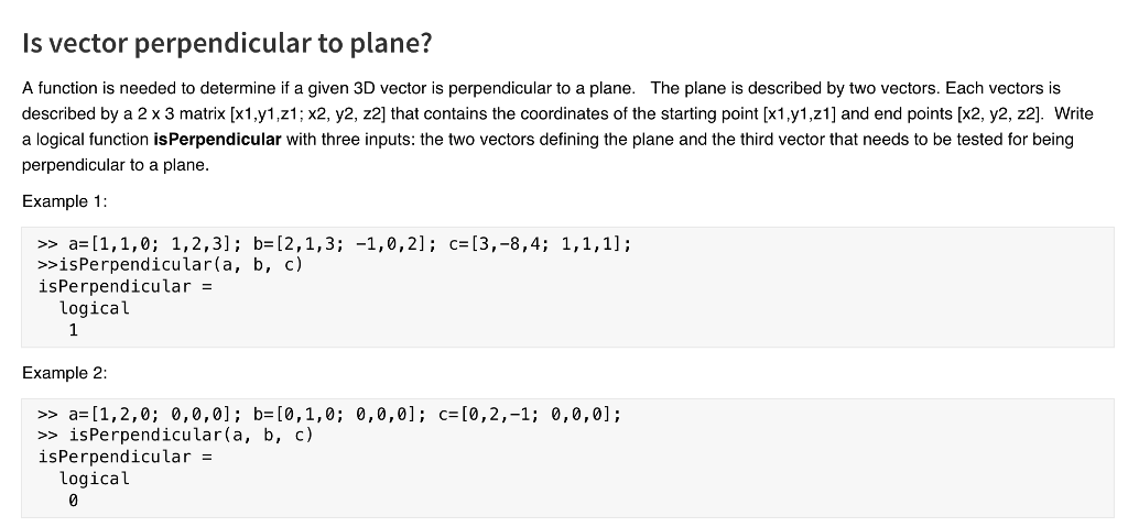 Solved Is vector perpendicular to plane? A function is | Chegg.com