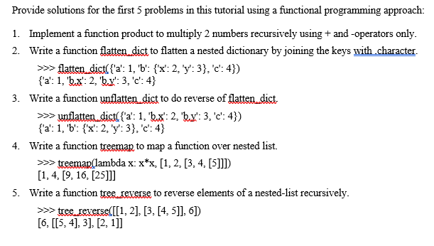Solved Provide solutions for the first 5 problems in this | Chegg.com