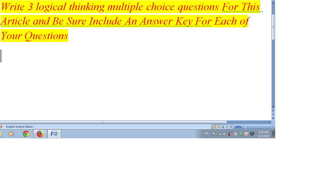 Solved Write 3 Logical Thinking Multiple Choice Questions Chegg solved-write-3-logical-thinking-multiple-choice-questions-chegg