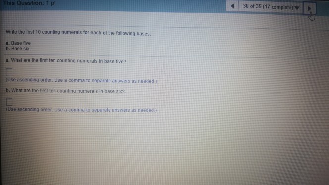 Solved This Question: 1 pt 30 of 35 (17 complete) Write | Chegg.com