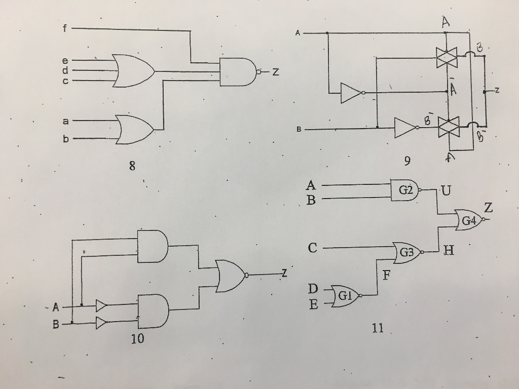 Solved Draw Cmos Circuits Using Nfets And Pfets To Implement 9114
