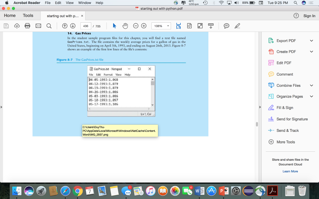 Solved Acrobat Reader File Edit View Window Help 6 - 1605 em | Chegg.com