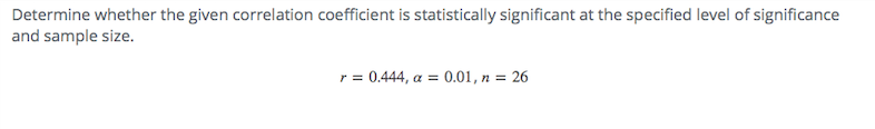 Solved Determine Whether The Given Correlation Coefficient 5097