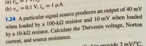 Solved 1.24 A particular signal source produces an output | Chegg.com